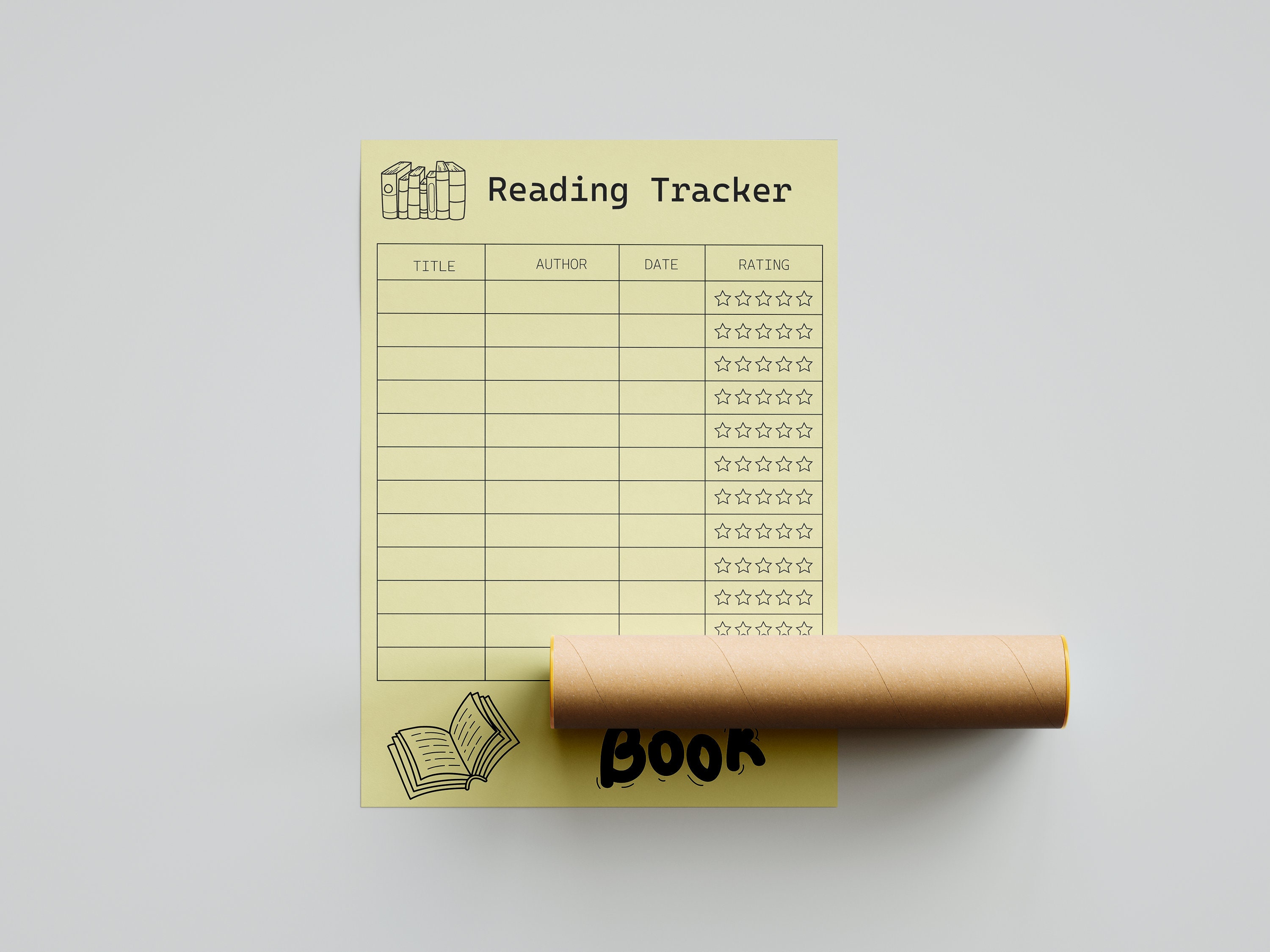 Printable Reading Log | Digital Reading Tracker | Book Reading Tracker ...