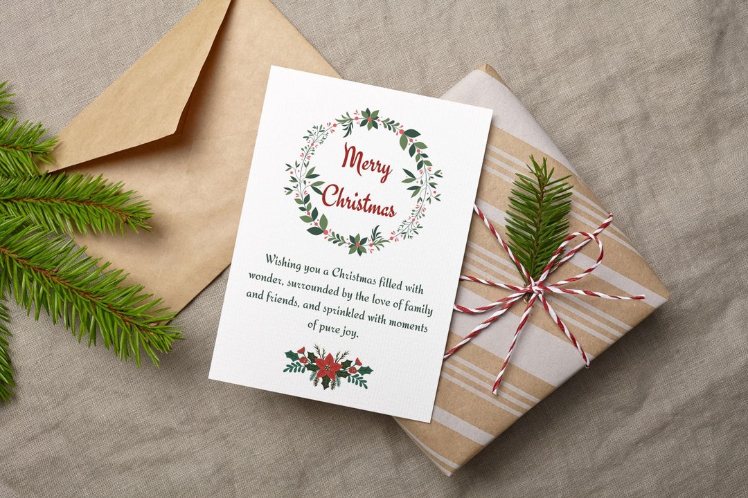 Editable & Printable Merry Christmas Card | Canva Customizable Xmas ...