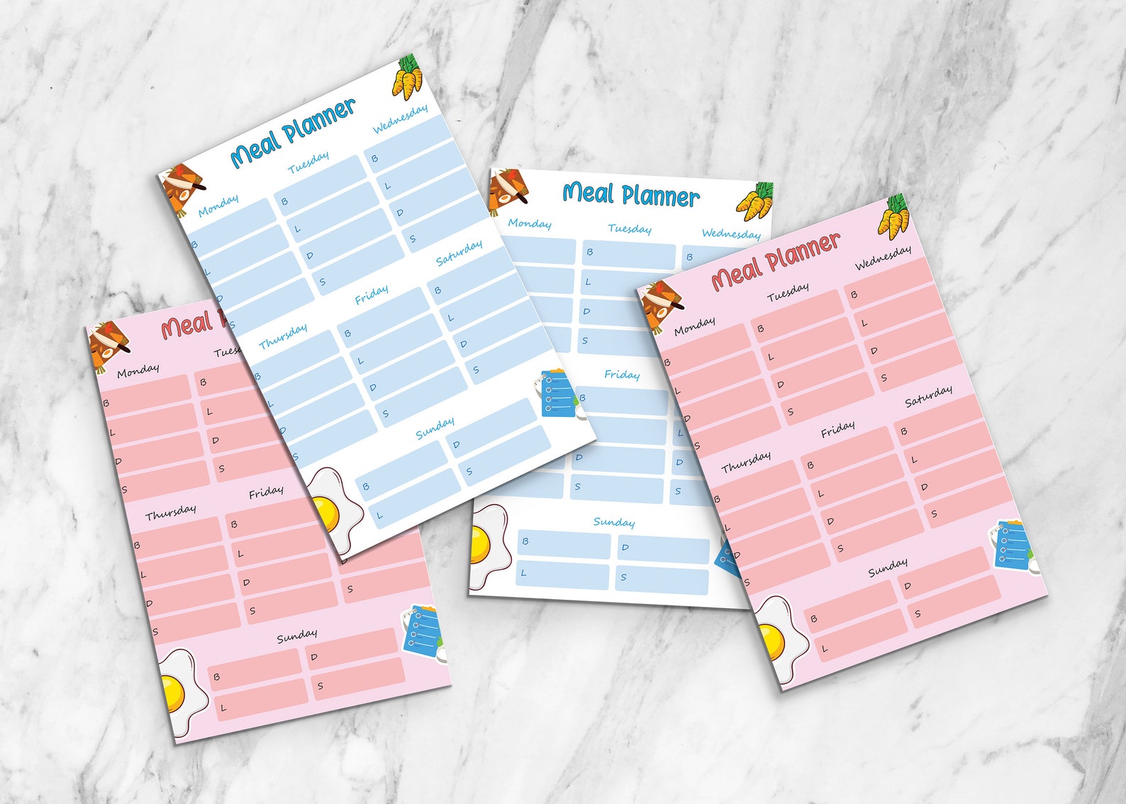 Printable Weekly Meal Planner | Everyday Meal Tracker for Healthy ...