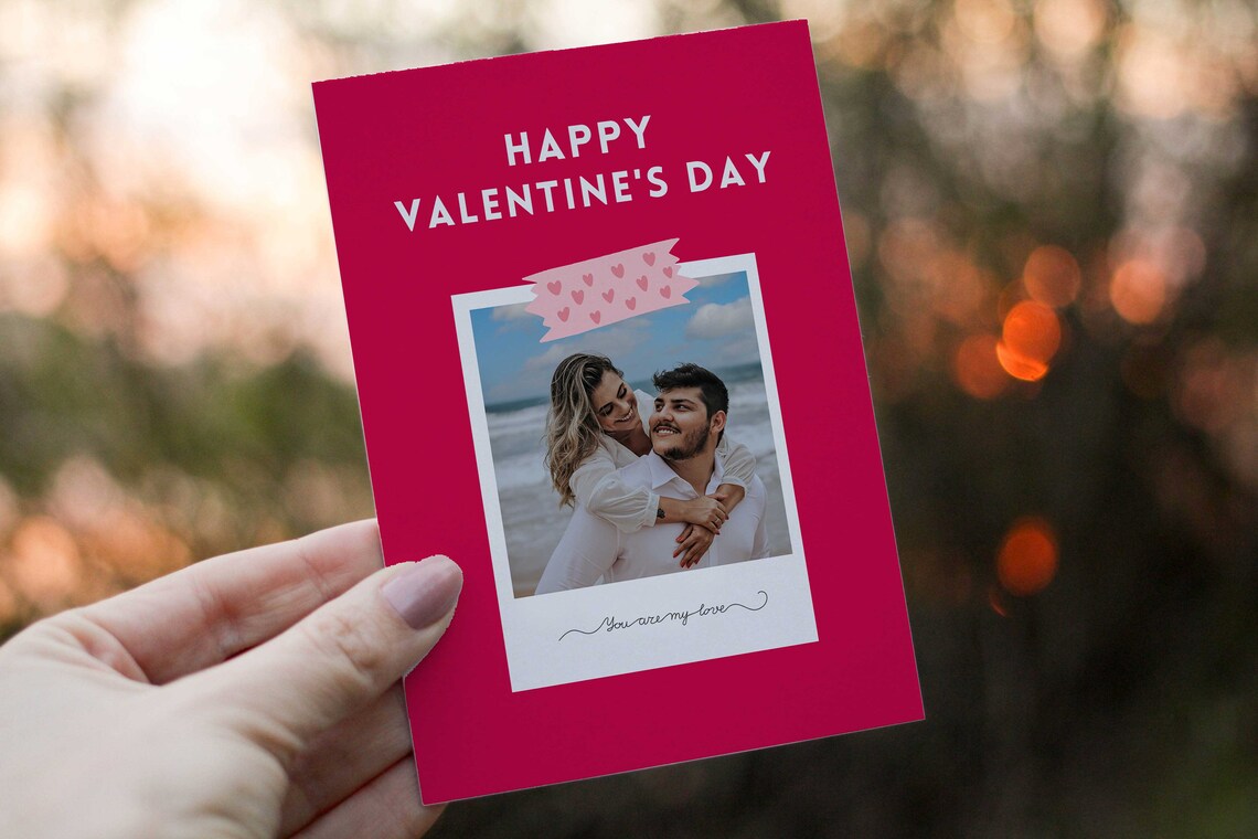 Editable Valentine's Day Card, Printable Valentine's Day Card, Canva ...