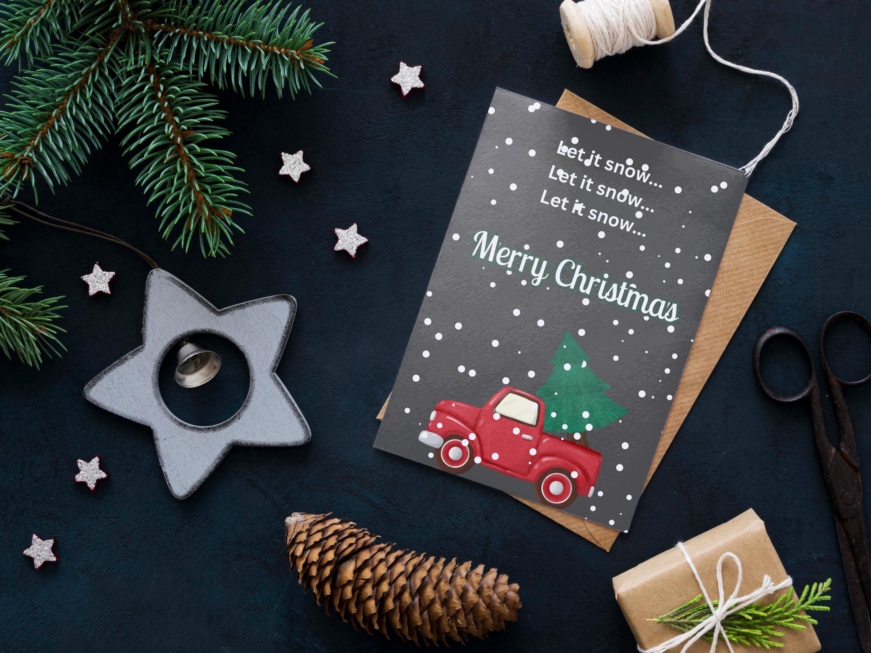 Canva Christmas Card | Editable & Printable Christmas Card | Festive ...