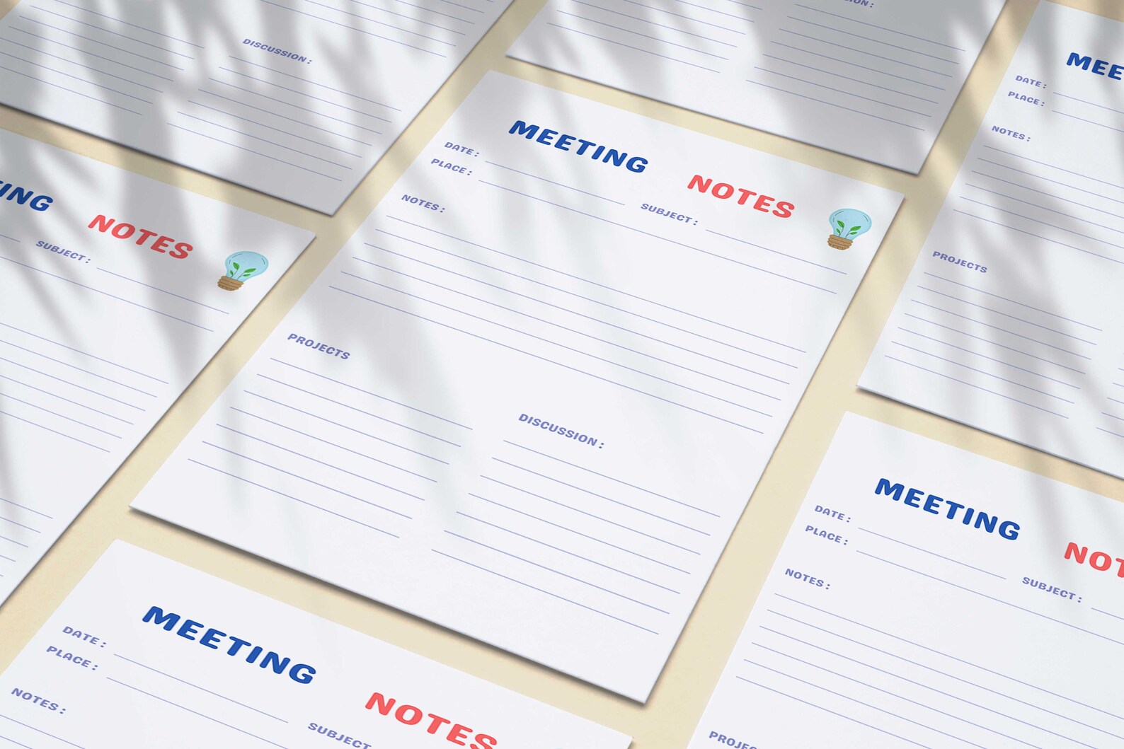 Editable Meeting Minute Template, Editable Meeting Notes, Agenda ...