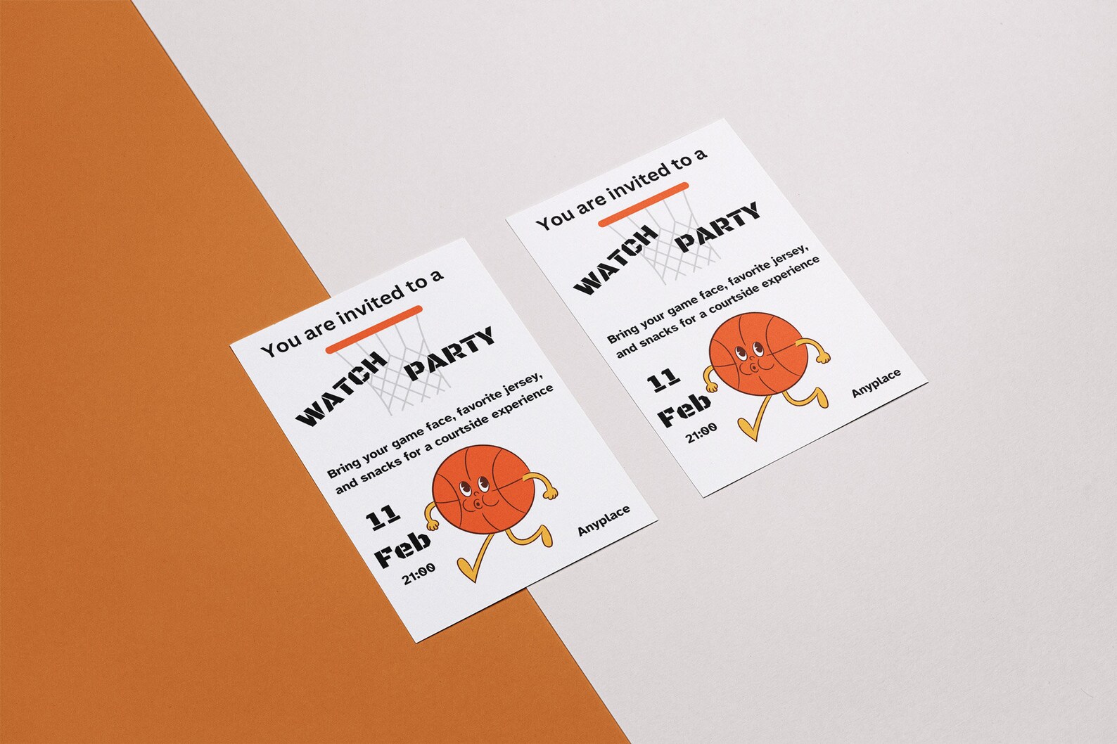 Watch Party Invitation, NBA Invitation, Editable NBA Invitation, NBA ...