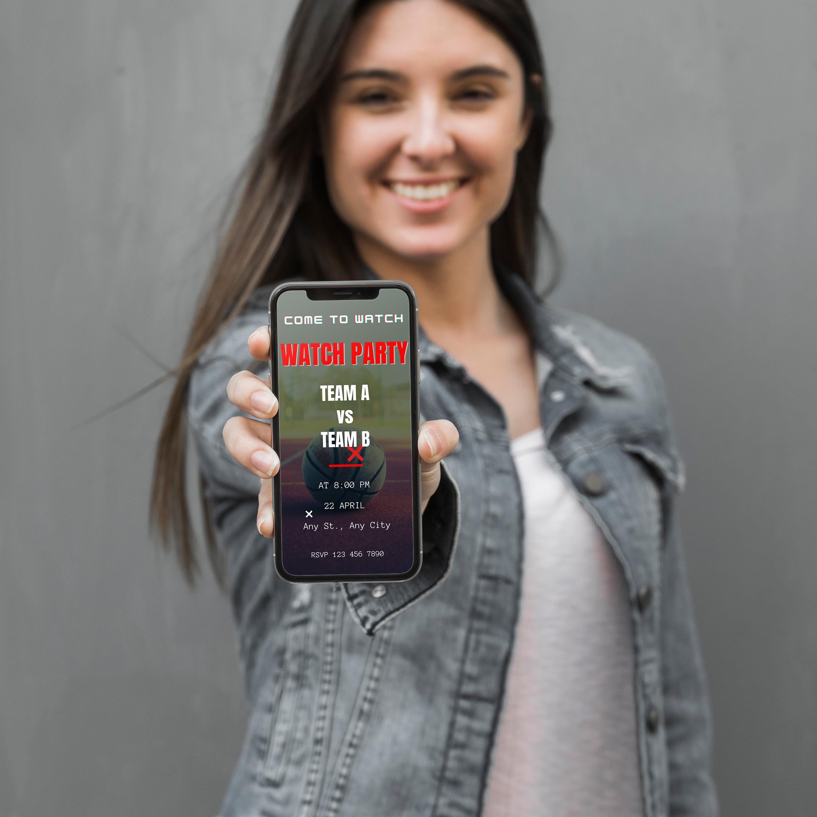 Watch Party Invitation, Party Invitation, Watch Party Animated ...