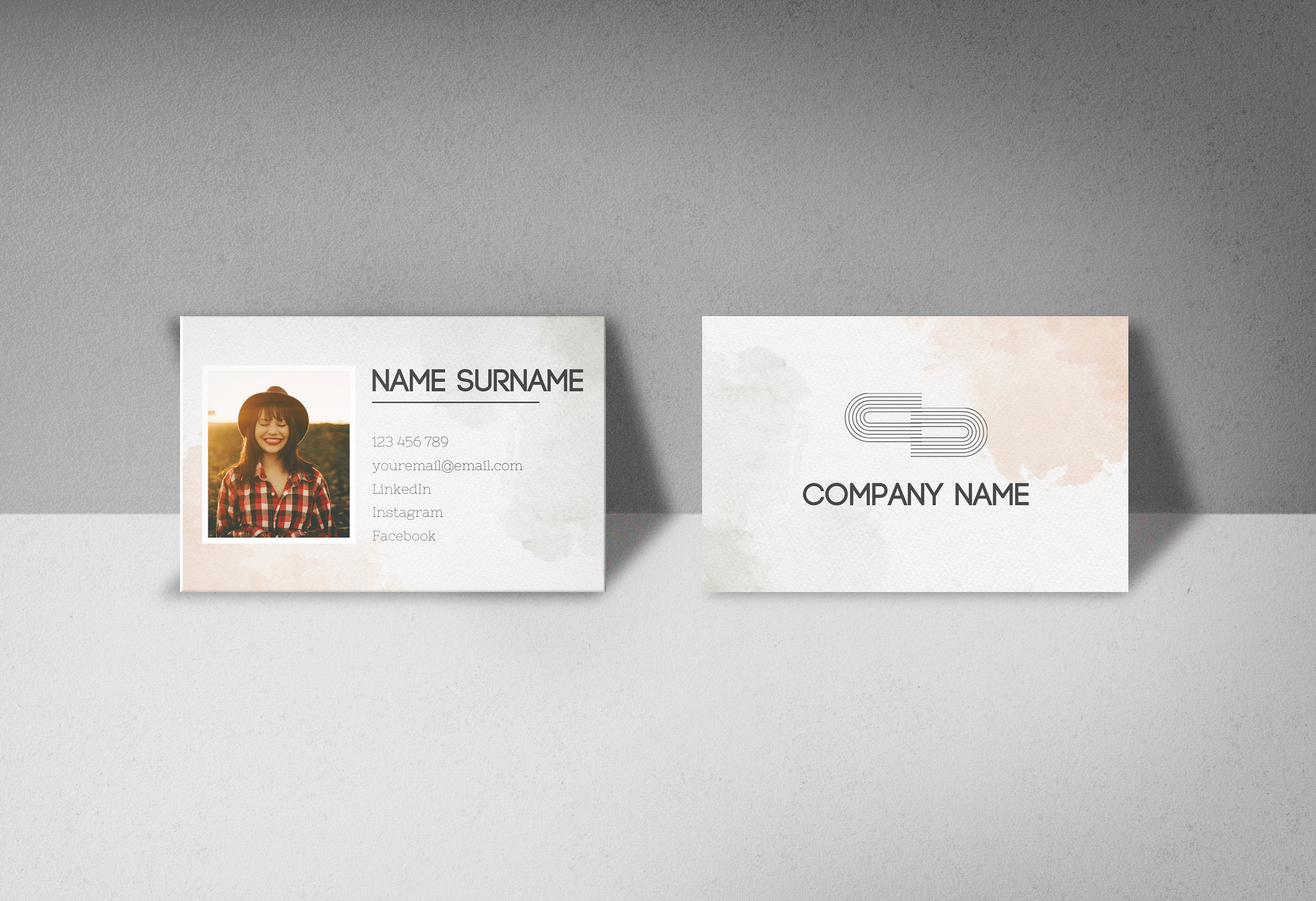 Editable Business Card, Business Card, Printable Business Card, Double ...