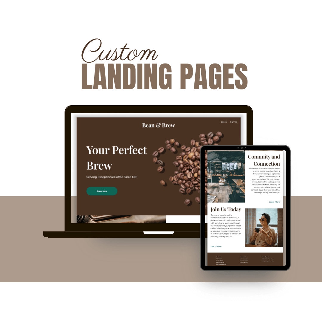 Customizable Premium Landing Page Design Service for Large Businesses ...
