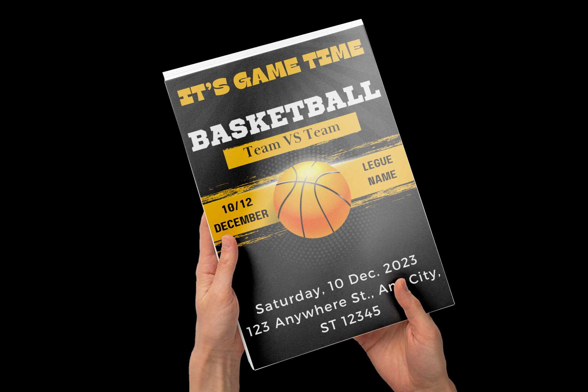 NBA Invitation, Editable NBA Invitation, NBA Invitation Canva, Football ...