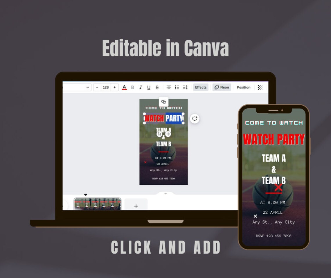 Watch Party Invitation, Party Invitation, Watch Party Animated ...