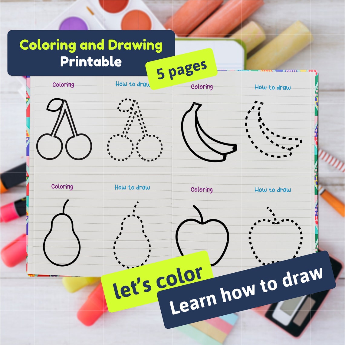 Printable Coloring Book, Coloring Pages for Kids, Coloring Sheet for ...