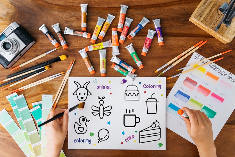 Printable Coloring Book, Coloring Pages for Kids, Coloring Sheet for ...