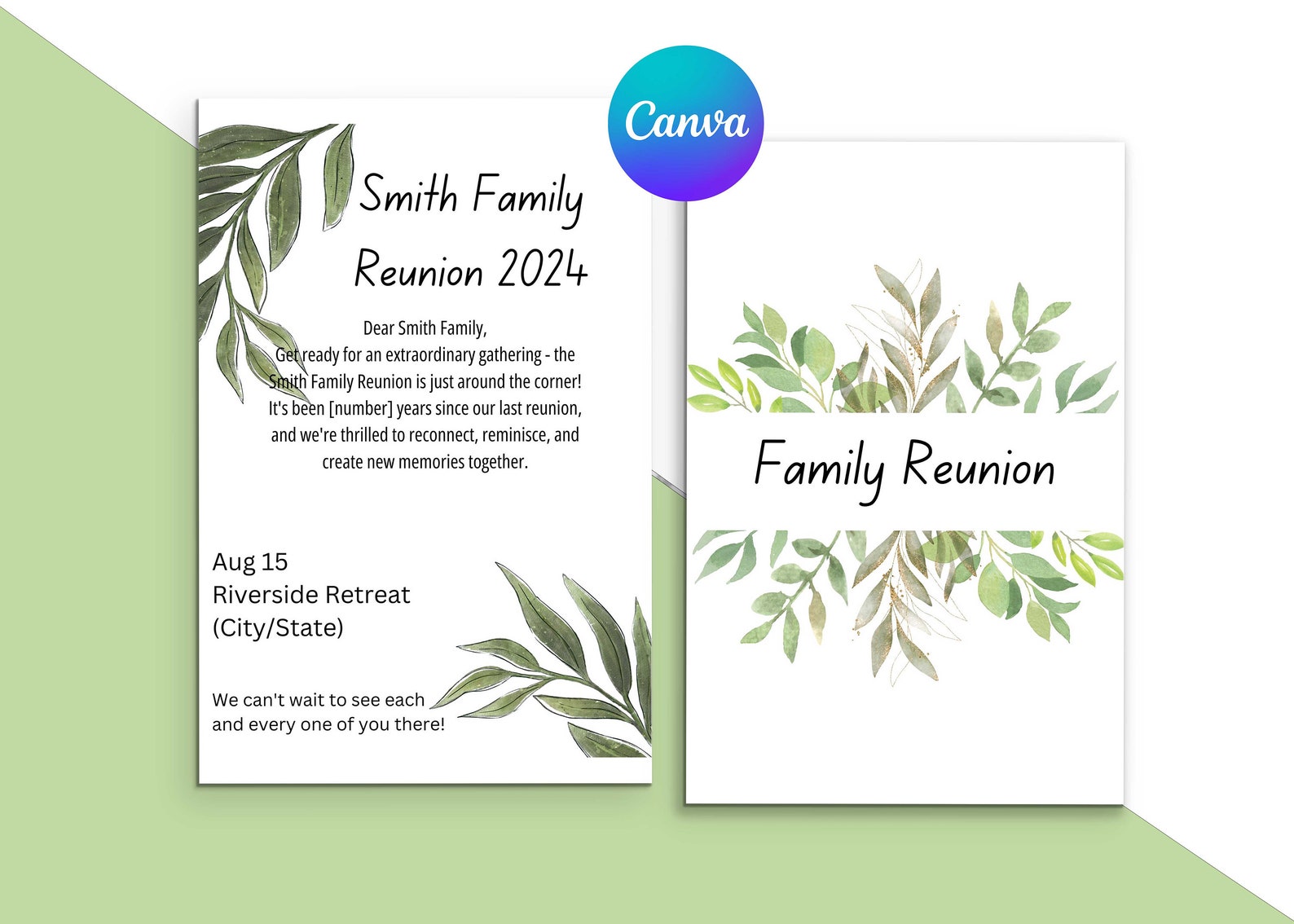 Family Reunion Invitation Template, Family Reunion Party Invitation ...