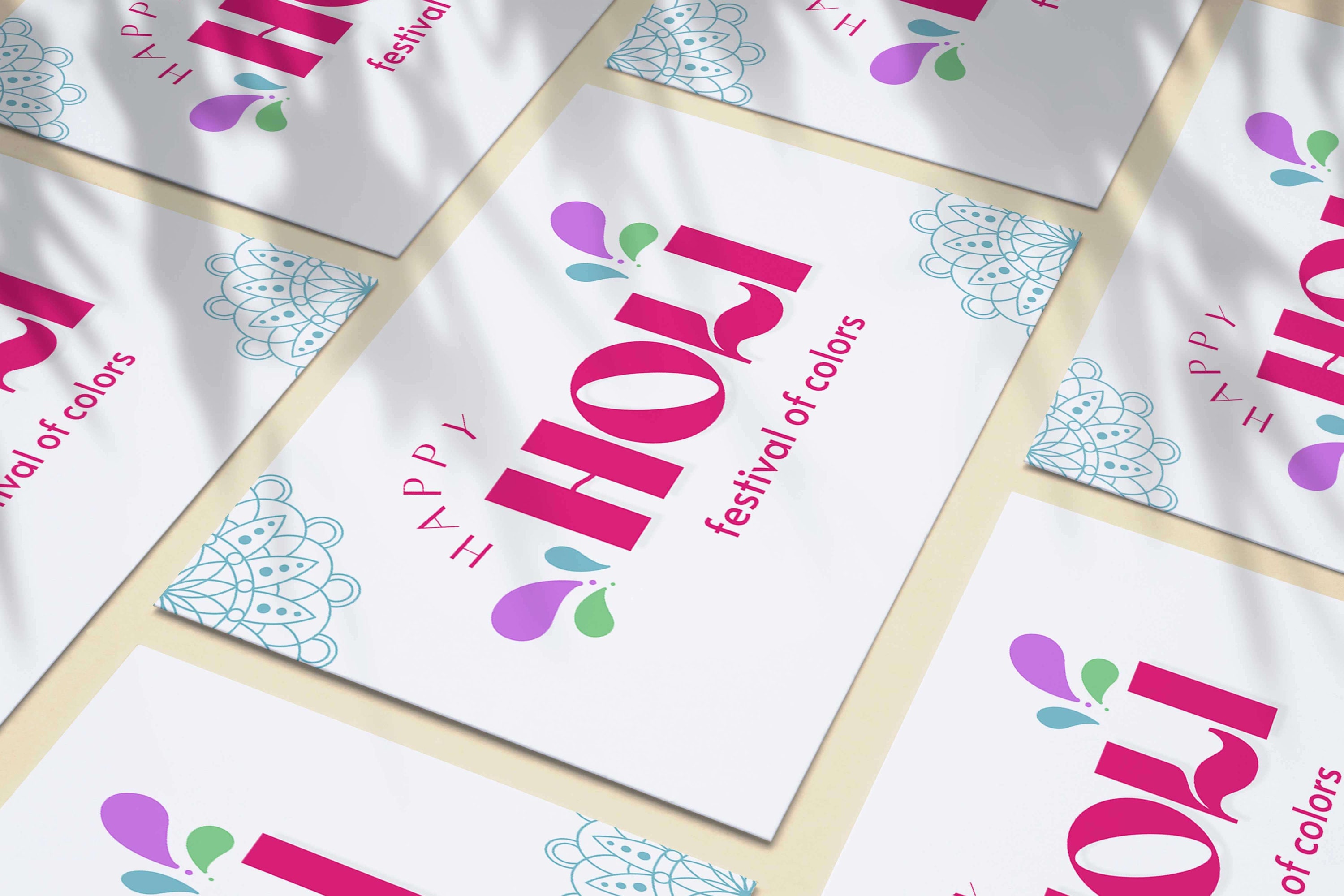 Happy Holi, Holi Invitation Card, Happy Holi Greeting Card, Holi Card ...