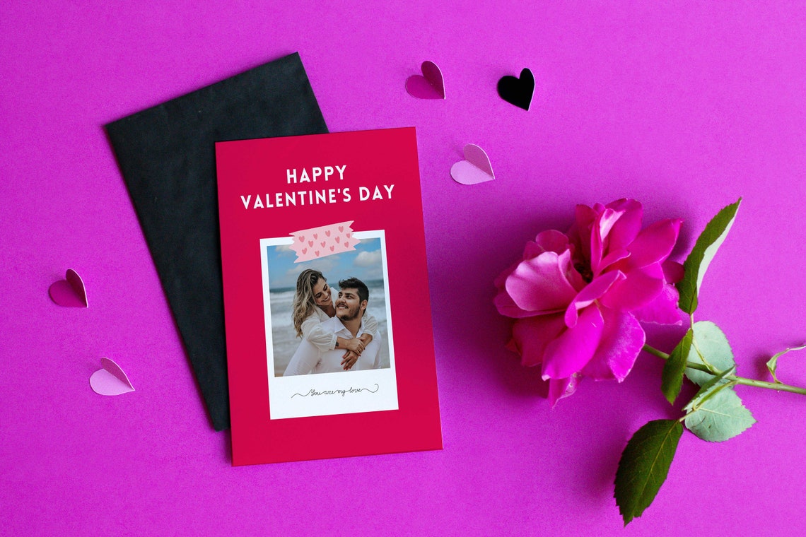 Editable Valentine's Day Card, Printable Valentine's Day Card, Canva ...