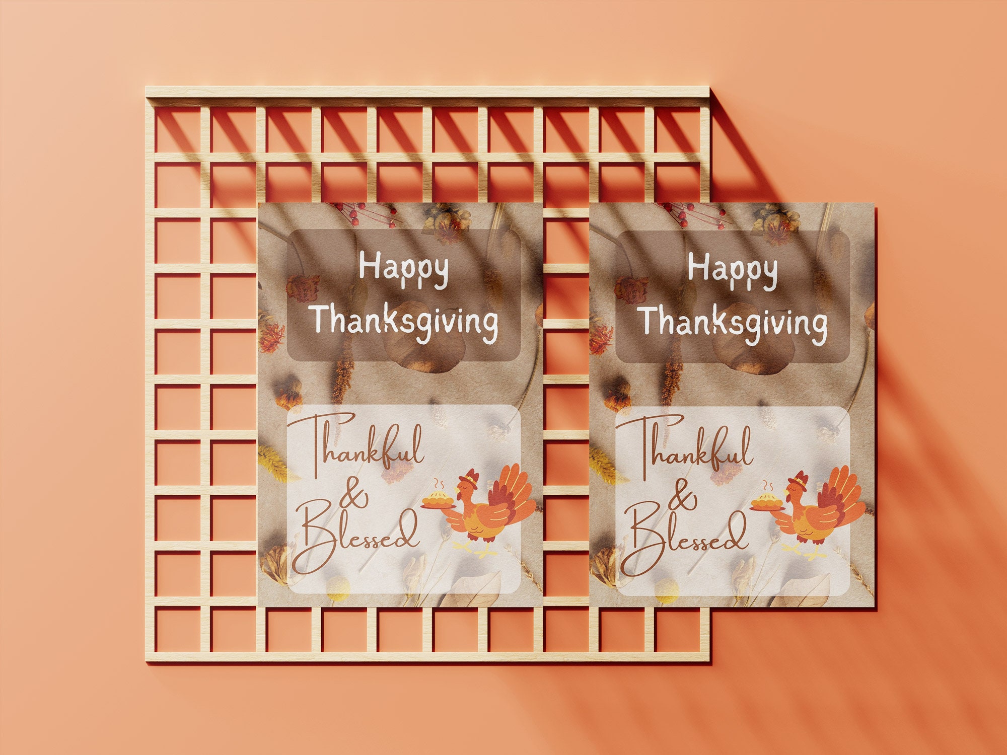 Editable Thanksgiving Greeting Card Printable Thanksgiving - Etsy