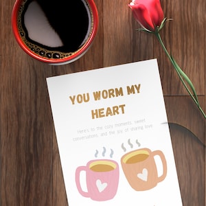 Editable Valentine's Day Card, Printable Valentine's Day Card, Canva ...