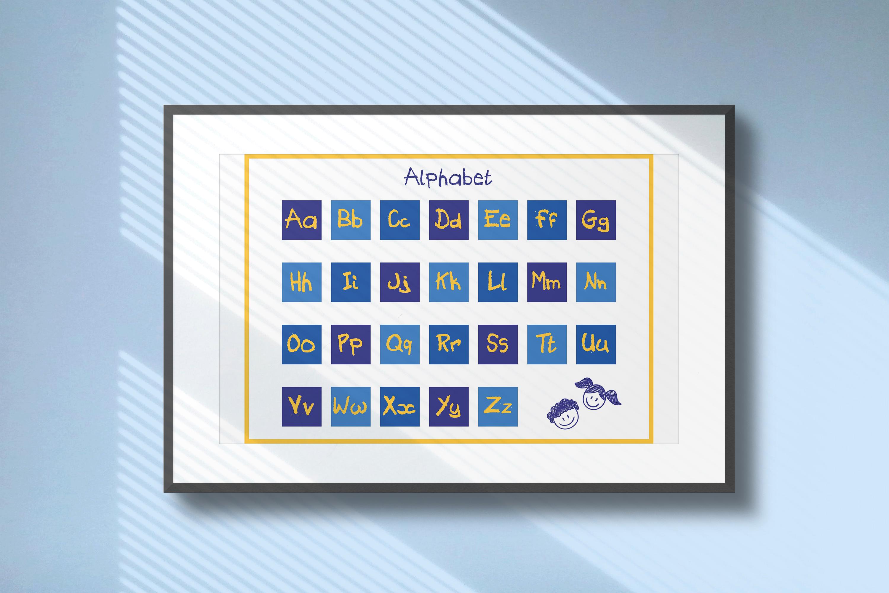 Educational Kids Poster Set of 4 | Addition & Subtraction Table ...