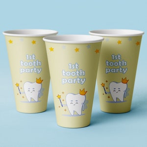 First Tooth Party Package, Editable, Printable Baby's First Tooth ...
