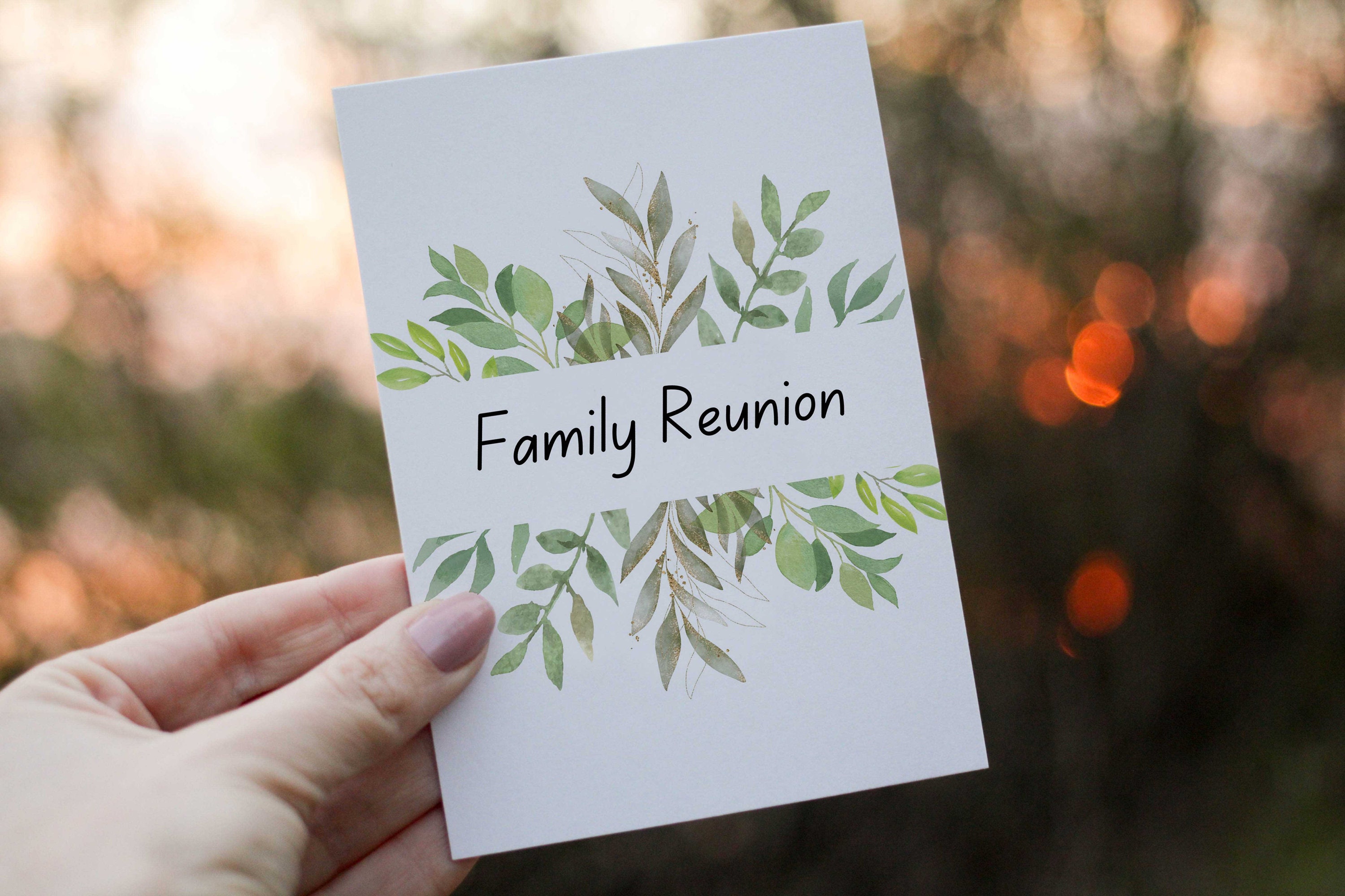 Family Reunion Invitation Template, Family Reunion Party Invitation ...