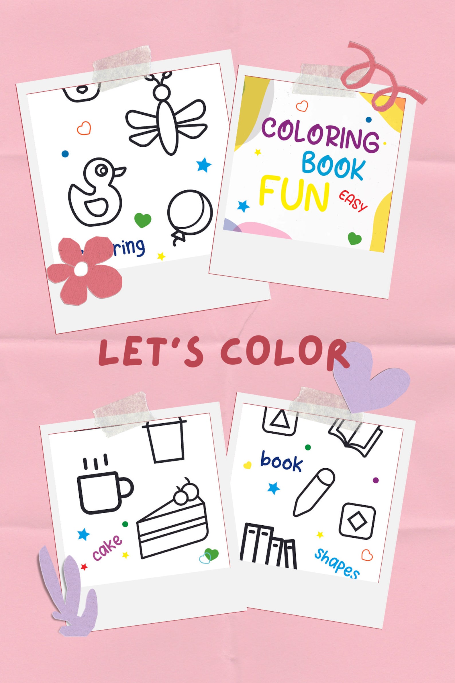 Printable Coloring Book, Coloring Pages for Kids, Coloring Sheet for ...