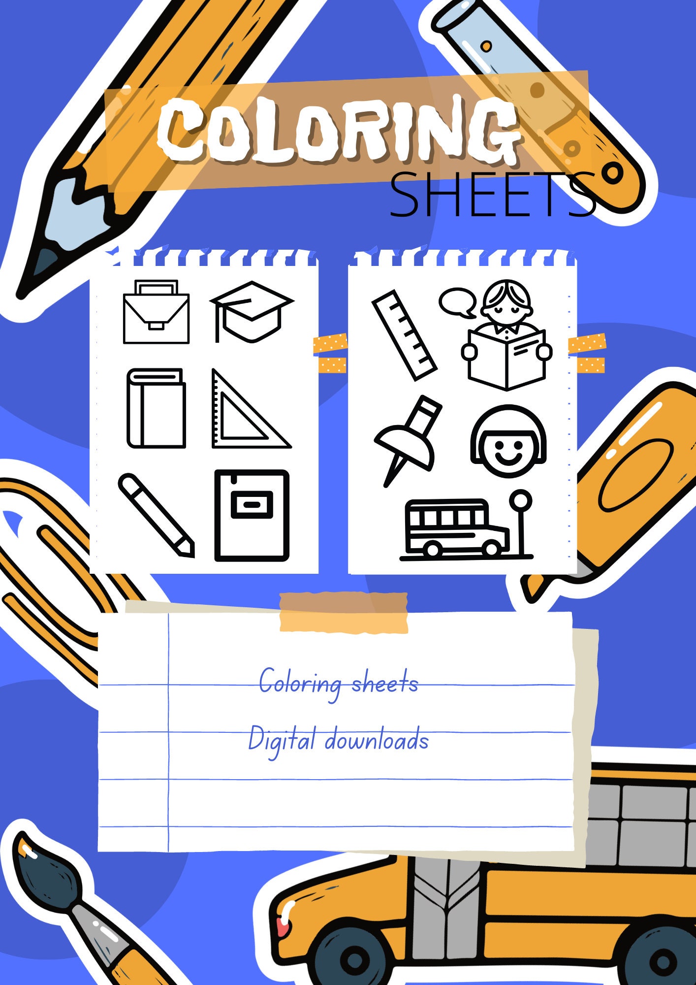 Printable Coloring Sheet, Coloring Pages for Kids, Coloring Sheet for ...