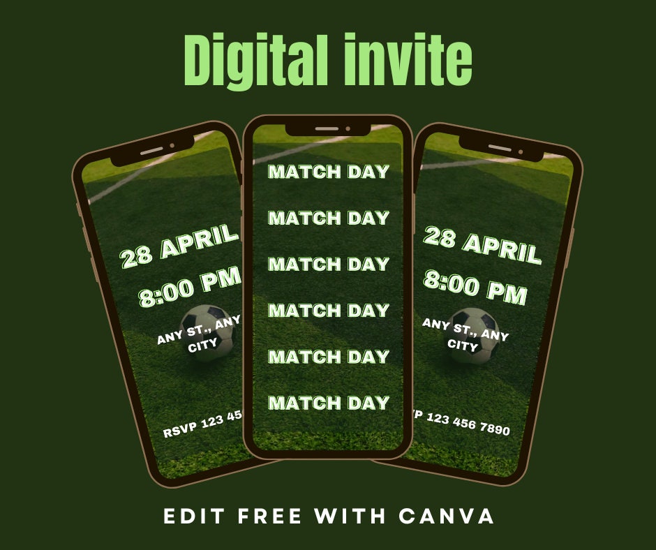 Editable Watch Party Invitation | Customizable Printable Sports Event ...