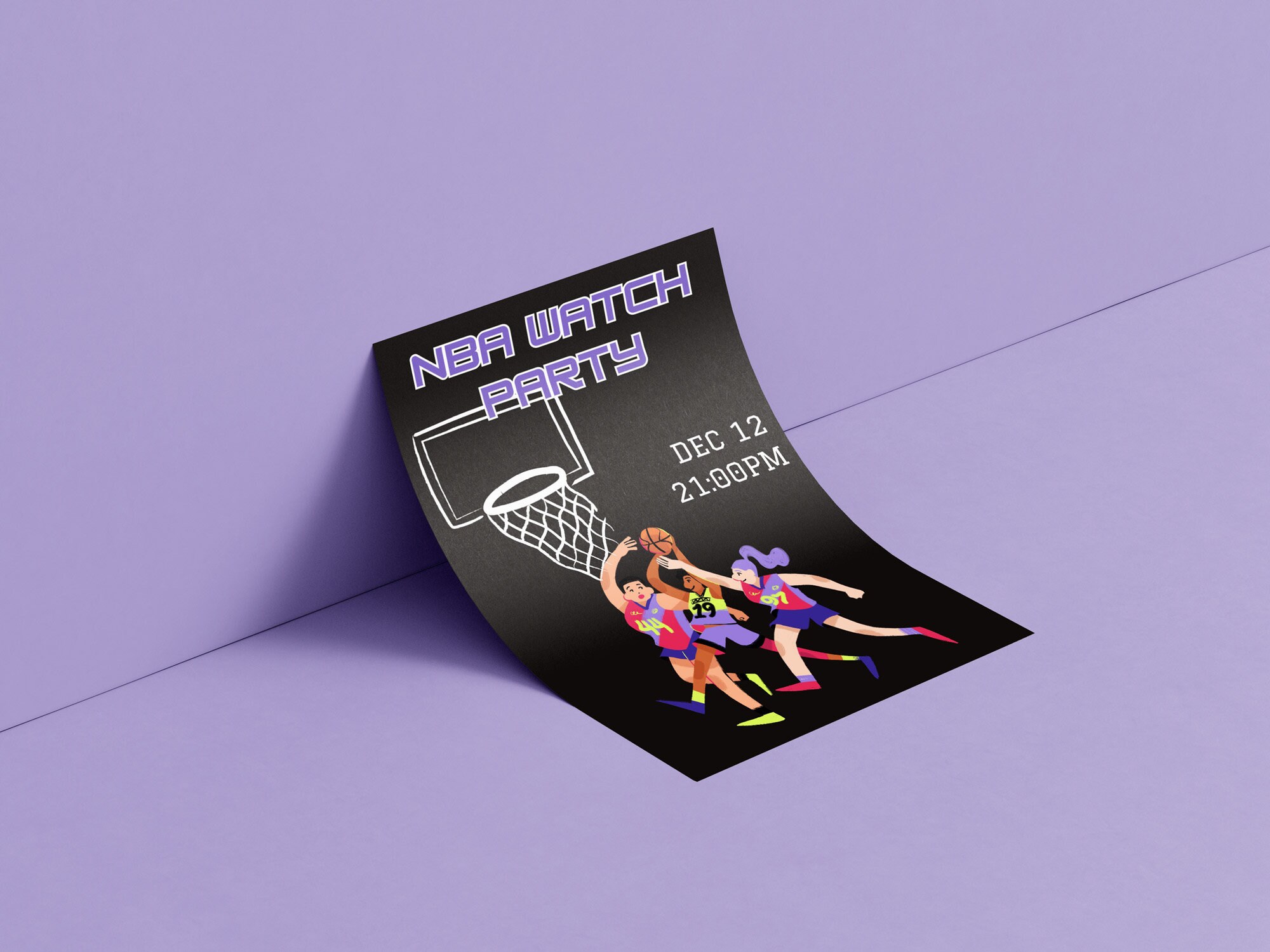 NBA Invitation, Editable NBA Invitation, NBA Invitation Canva, Football ...