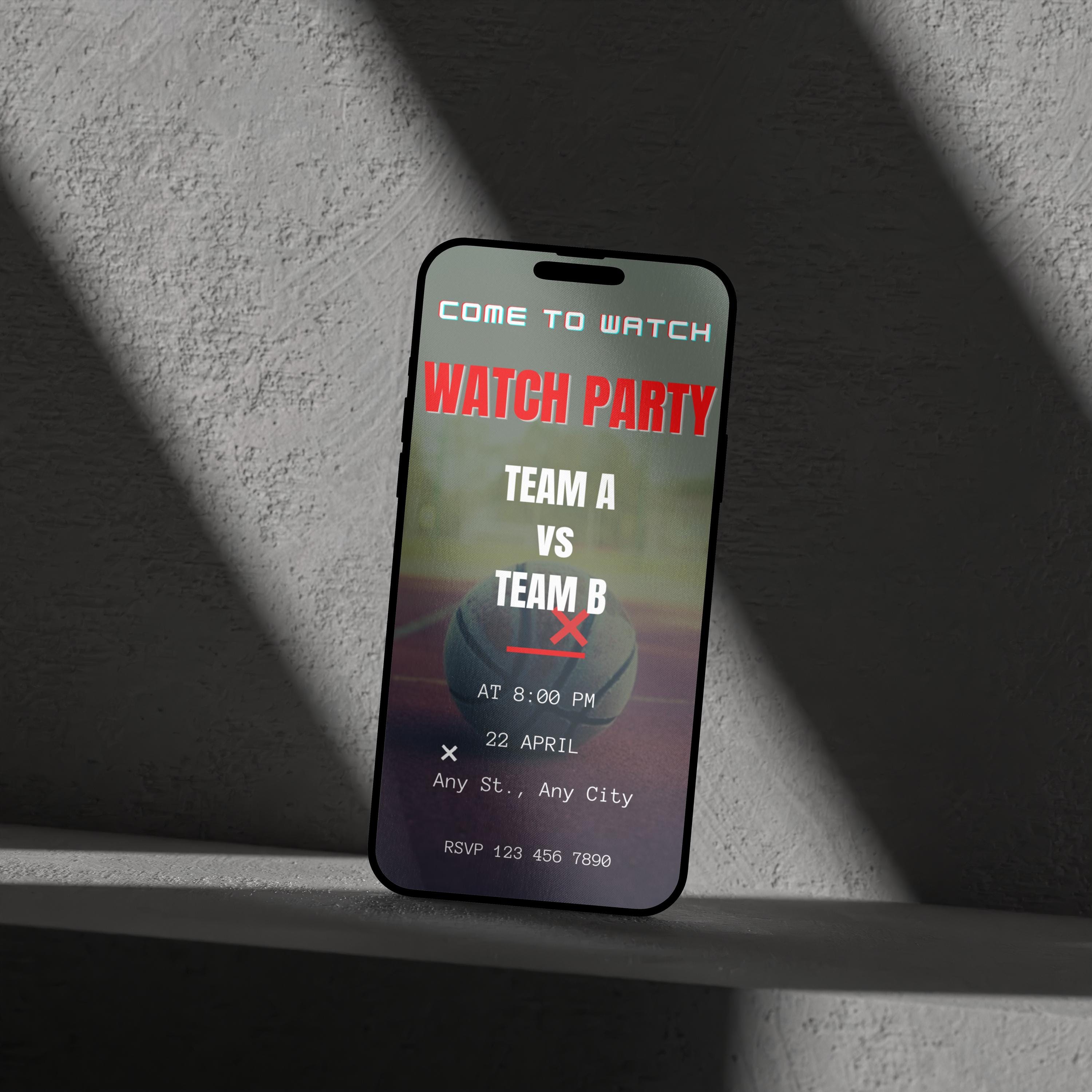 Watch Party Invitation, Party Invitation, Watch Party Animated ...