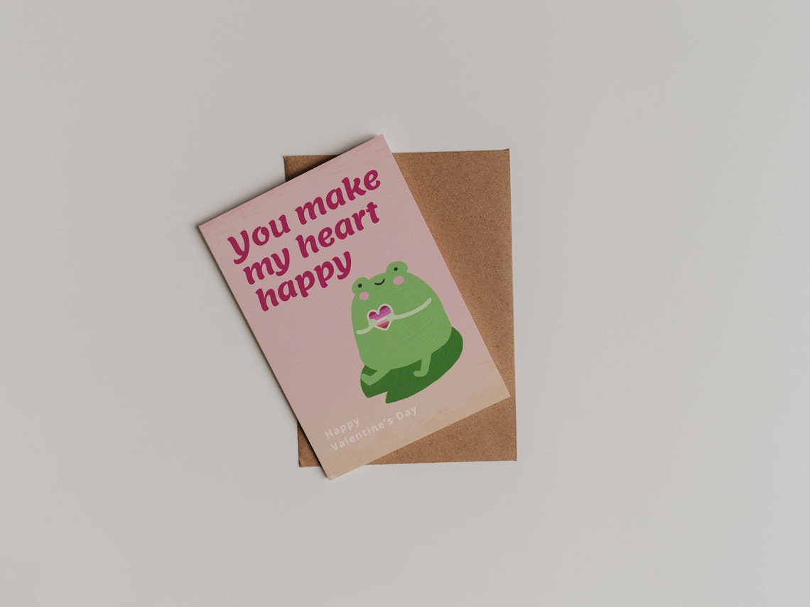 Editable Valentine's Day Card, Printable Valentine's Day Card, Canva ...