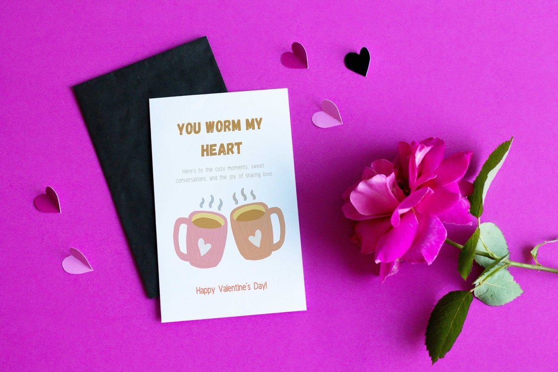 Editable Valentine's Day Card, Printable Valentine's Day Card, Canva ...