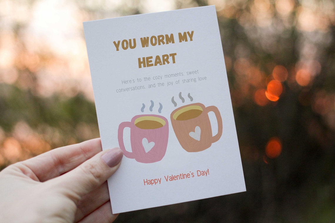 Editable Valentine's Day Card, Printable Valentine's Day Card, Canva ...