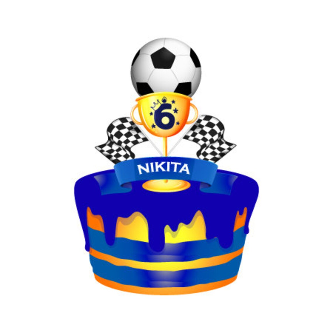 Editable Cake Photo, Canva Editable Cake Topper, Custom Digital Cake ...