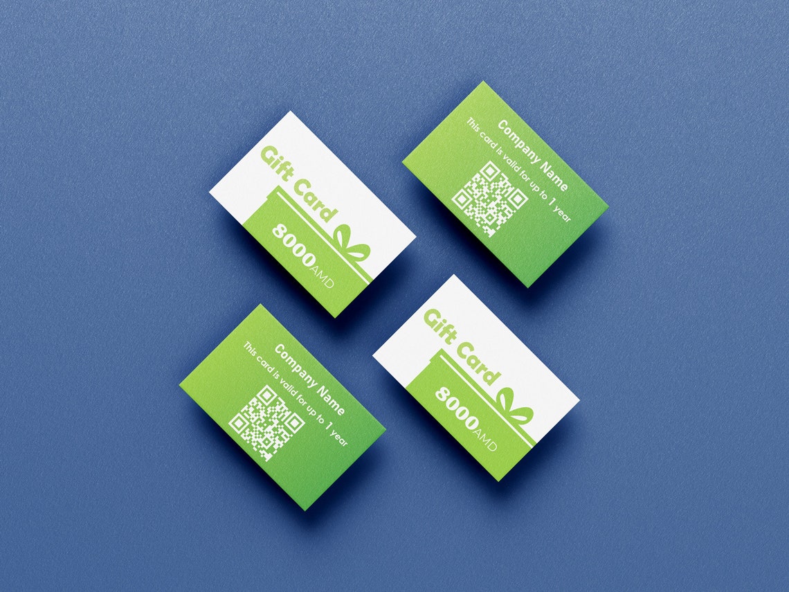 Editable Gift Card Template, Minimalistic Gift Card, Modern Design Gift ...