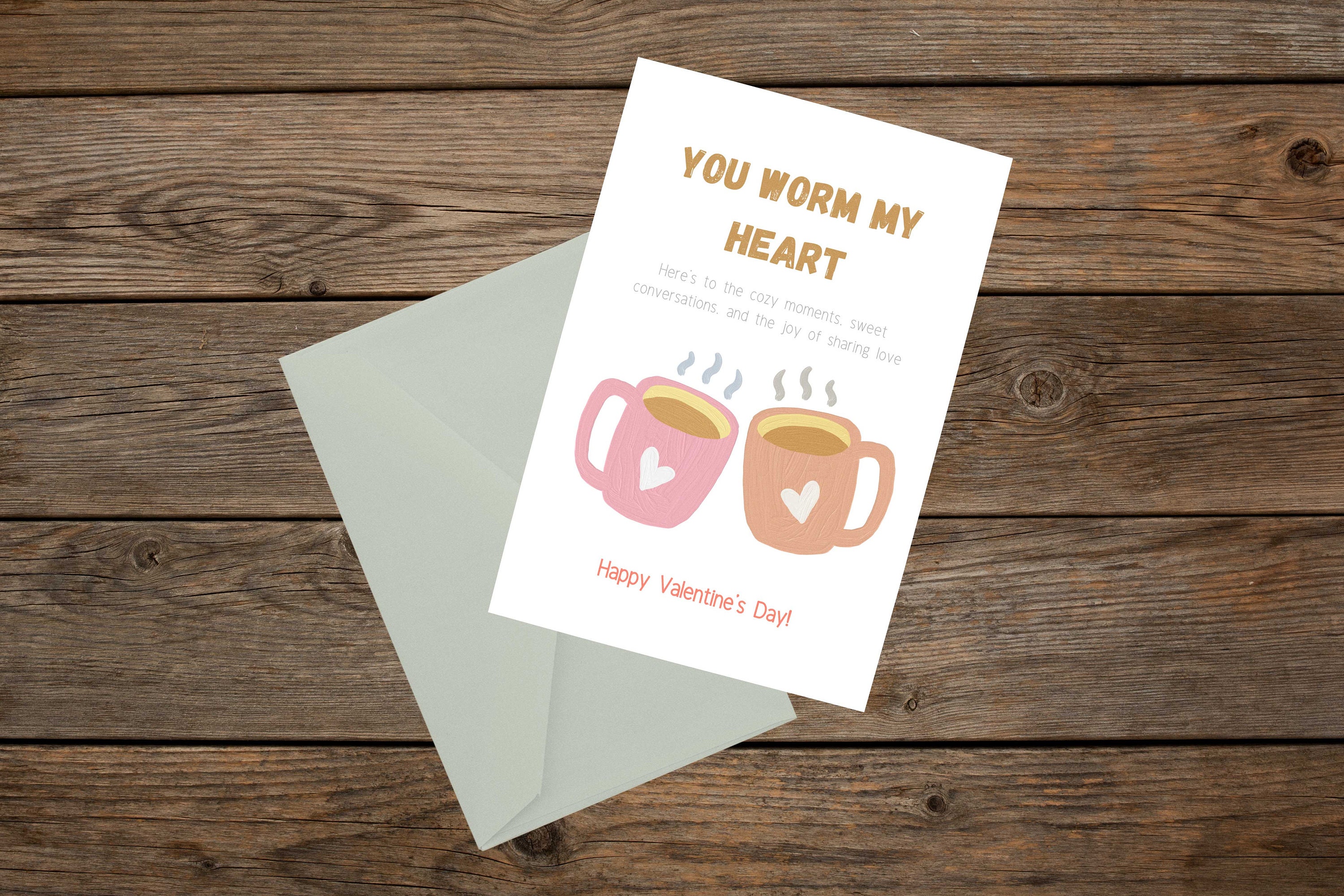 Editable Valentine's Day Card, Printable Valentine's Day Card, Canva ...