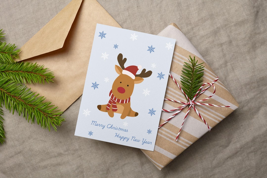 Editable Christmas Card for Kids Customizable Holiday Card Printable ...