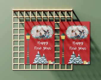 Editable Christmas Card, Printable Christmas Card, Canva Christmas Card ...