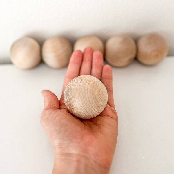 Wood Balls - Etsy