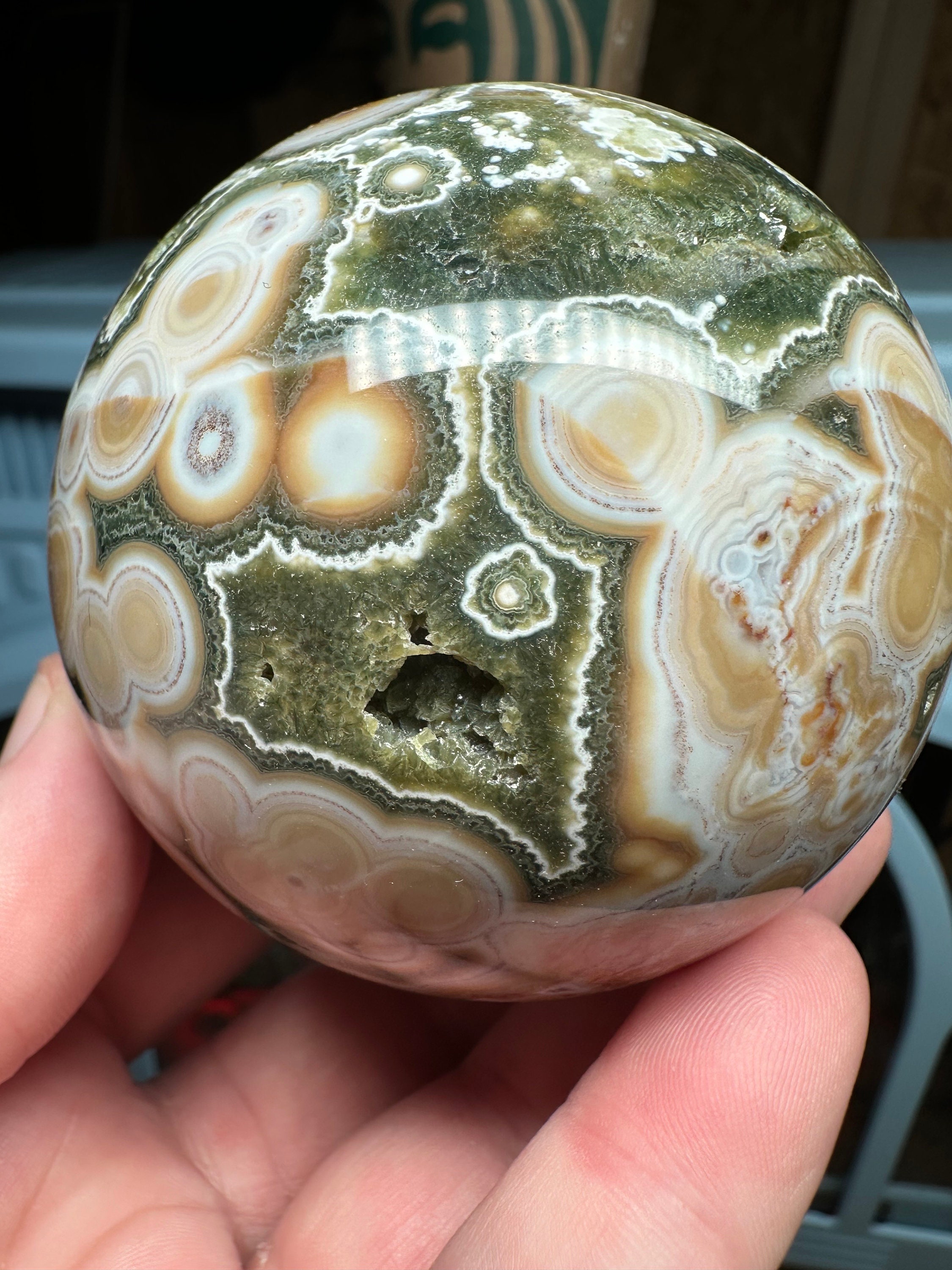 8th Vein Ocean Jasper Sphere Madagascar Jasper Sphere - Etsy