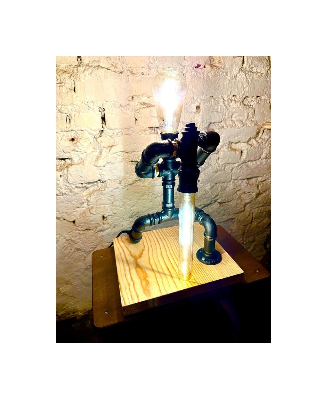 Pipeman Desk Lamp, Home Decor , Steampunk Lamp, Crafted Table Lamp ...