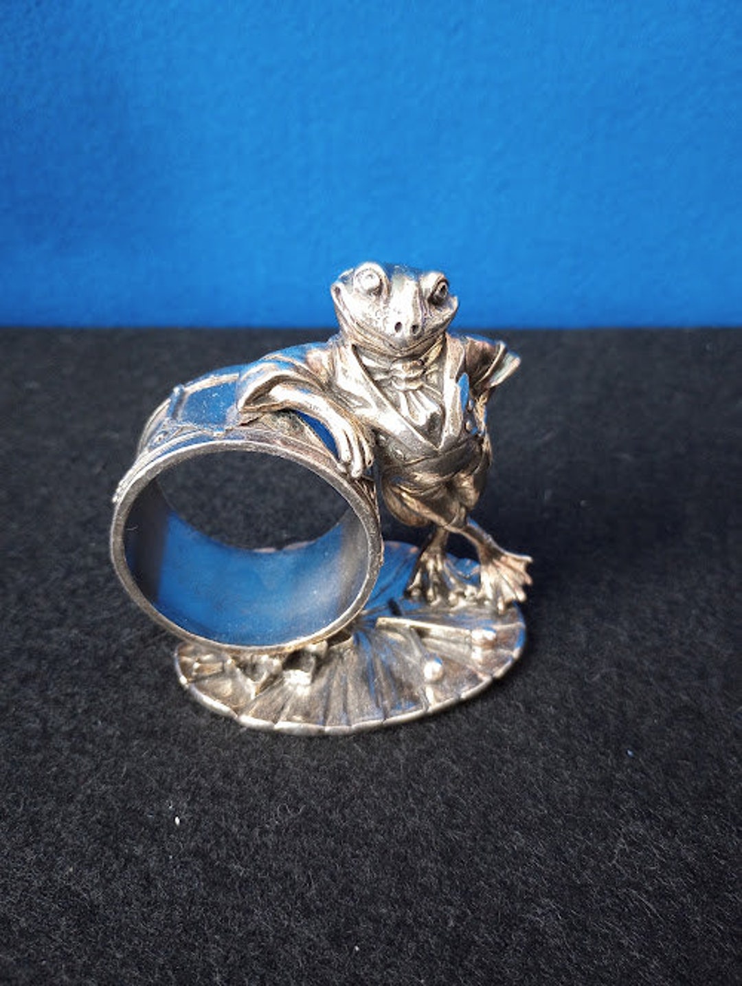 Reed and Barton Frog and Drum Napkin Ring - Etsy
