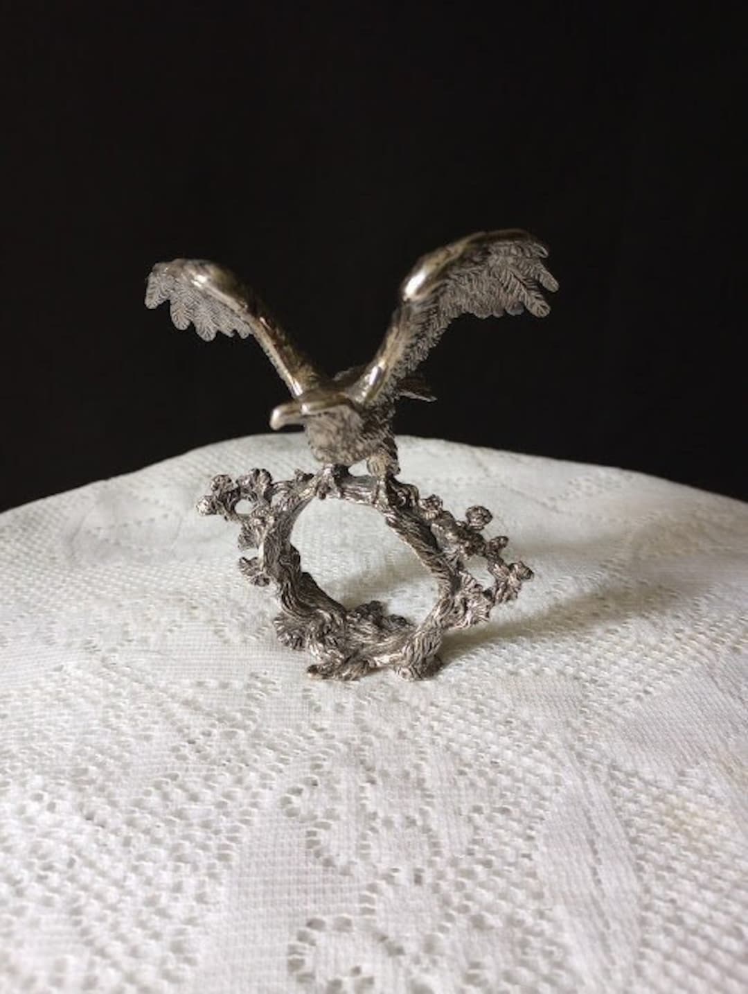 Reed and Barton Napkin Ring, 1824 Series, Eagle, Silver Plate, Vintage ...