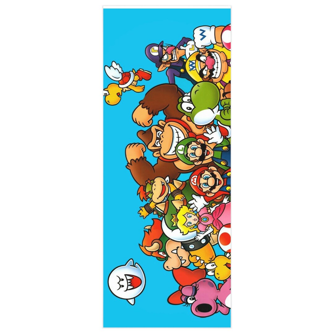 Wrapping Paper Mario - Etsy