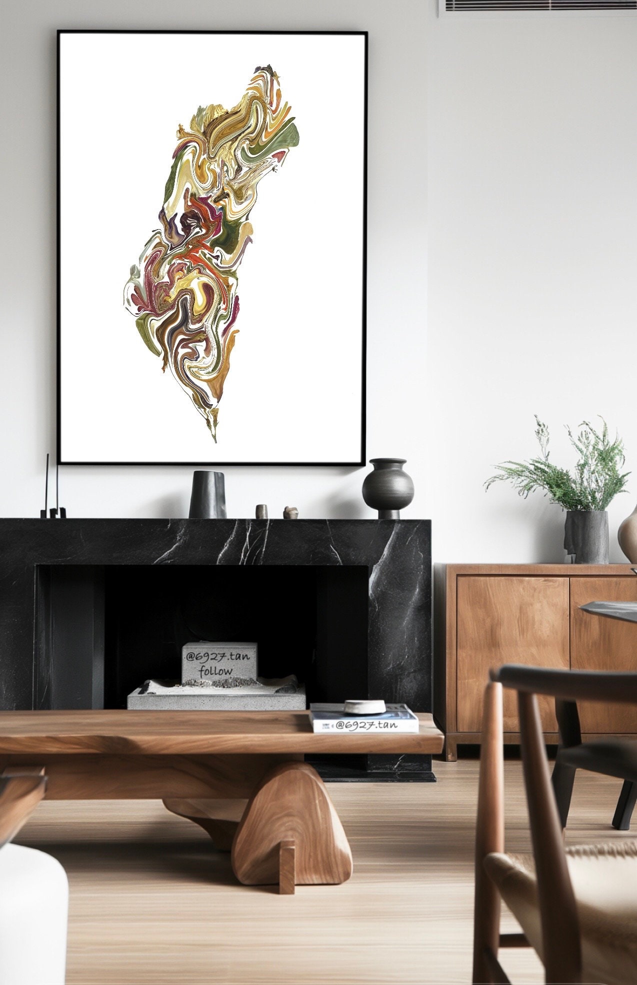 Fluid Israel: Modern Artisanal Map Design - Etsy