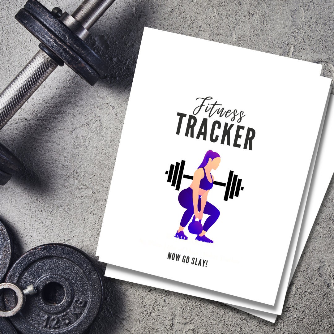 Fitness Tracker, Printable Digital Download, Habit Tracker, Workout ...