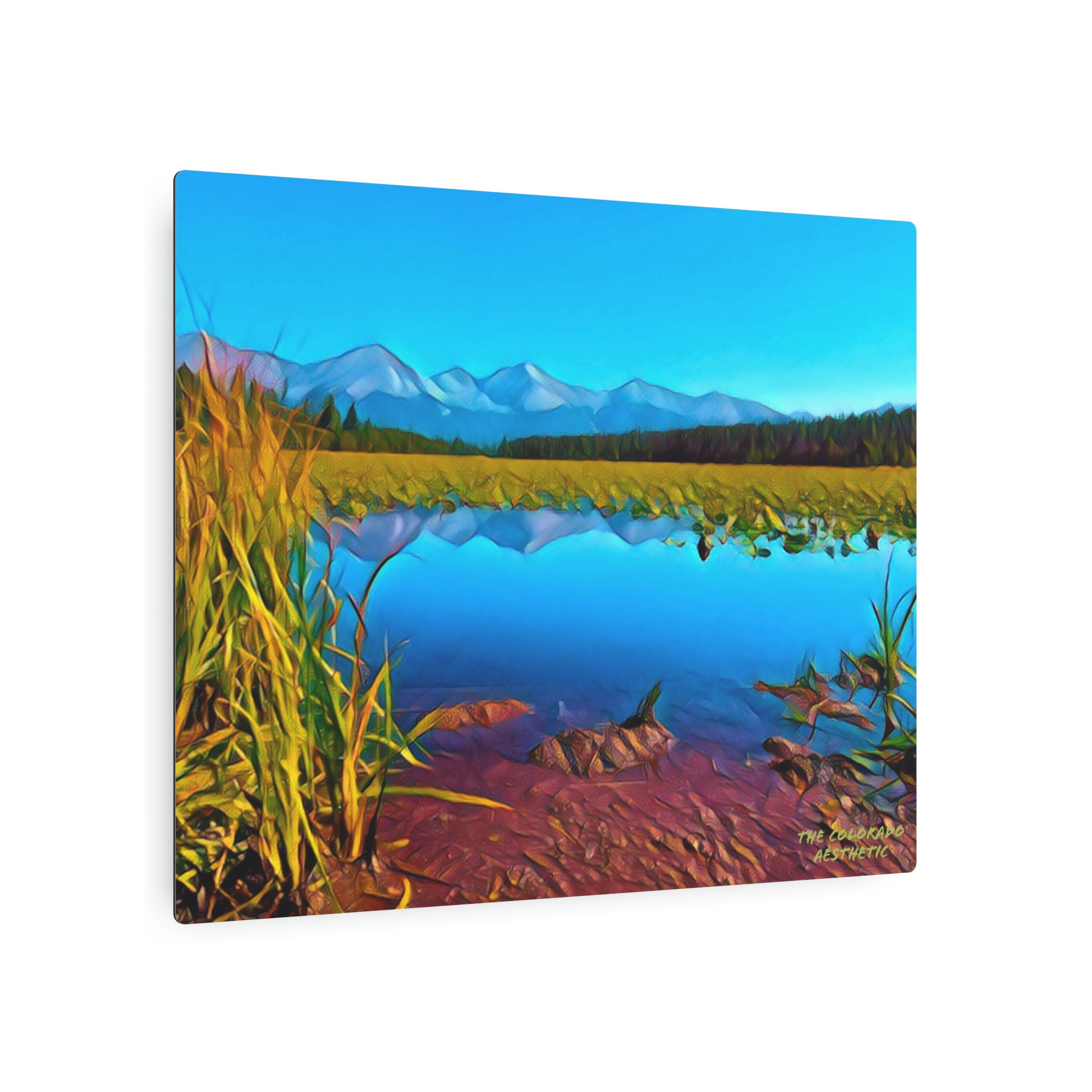 Metal Art Sign With Colorado's Lily Pad Pond - Etsy