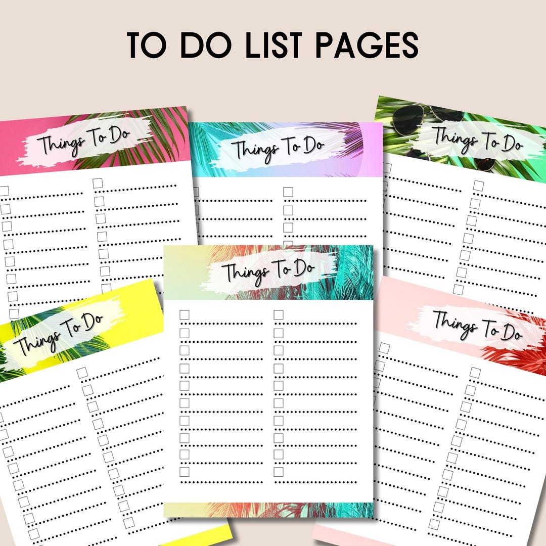 To Do List Printable, Digital Download, Printable Journal to Do List ...