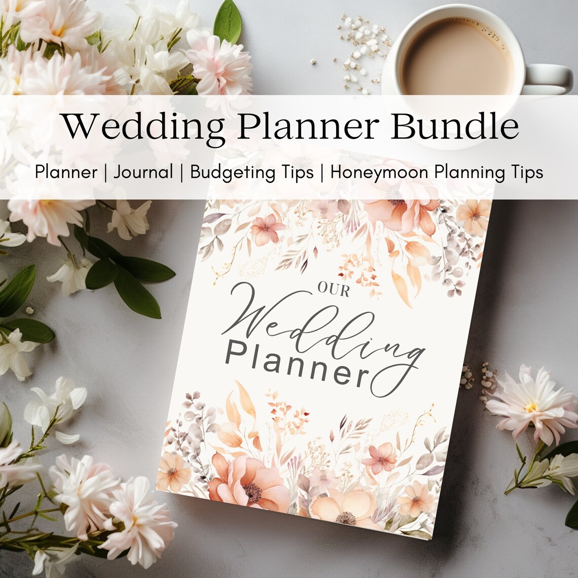Wedding Planner Printable, Wedding Planner Workbook, Wedding Bundle, Wedding Planner Book ...