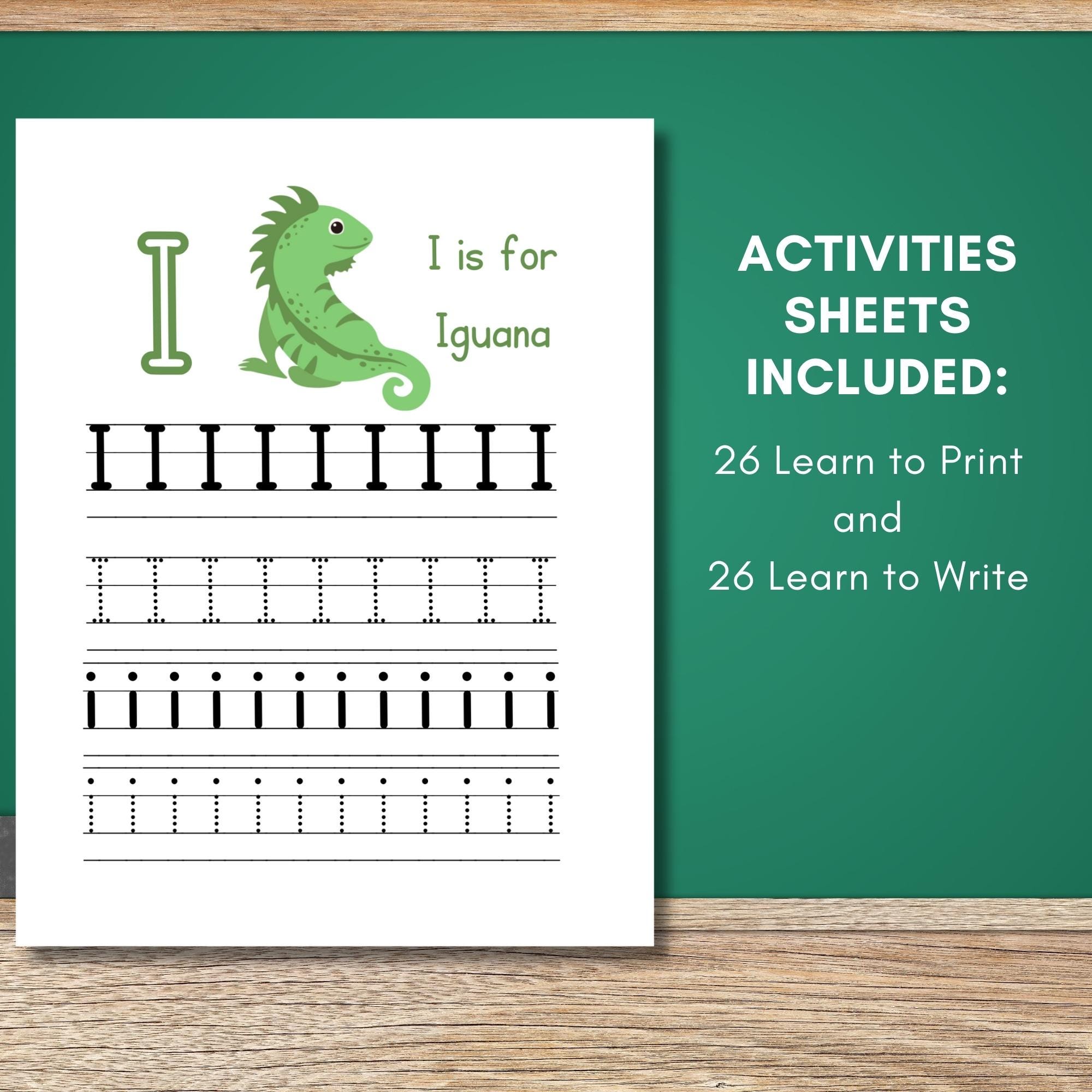 Alphabet and Cursive Writing Worksheets - Printable Handwriting Bundle ...