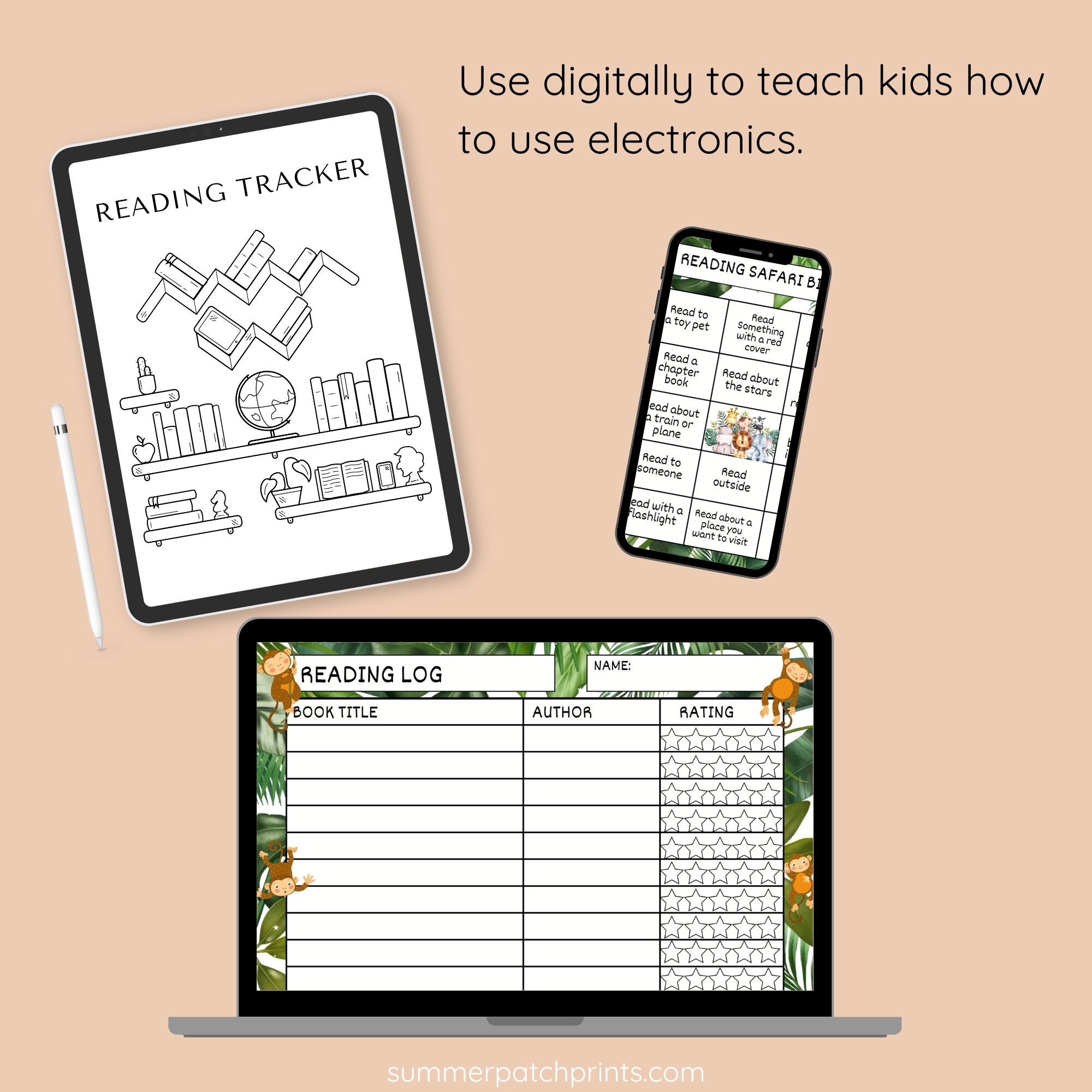 Kids Reading Challenge Bundle, Printable School Reading Challenge for ...