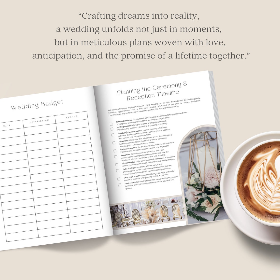 Wedding Planner Printable, Wedding Planner Workbook, Wedding Bundle, Wedding Planner Book ...