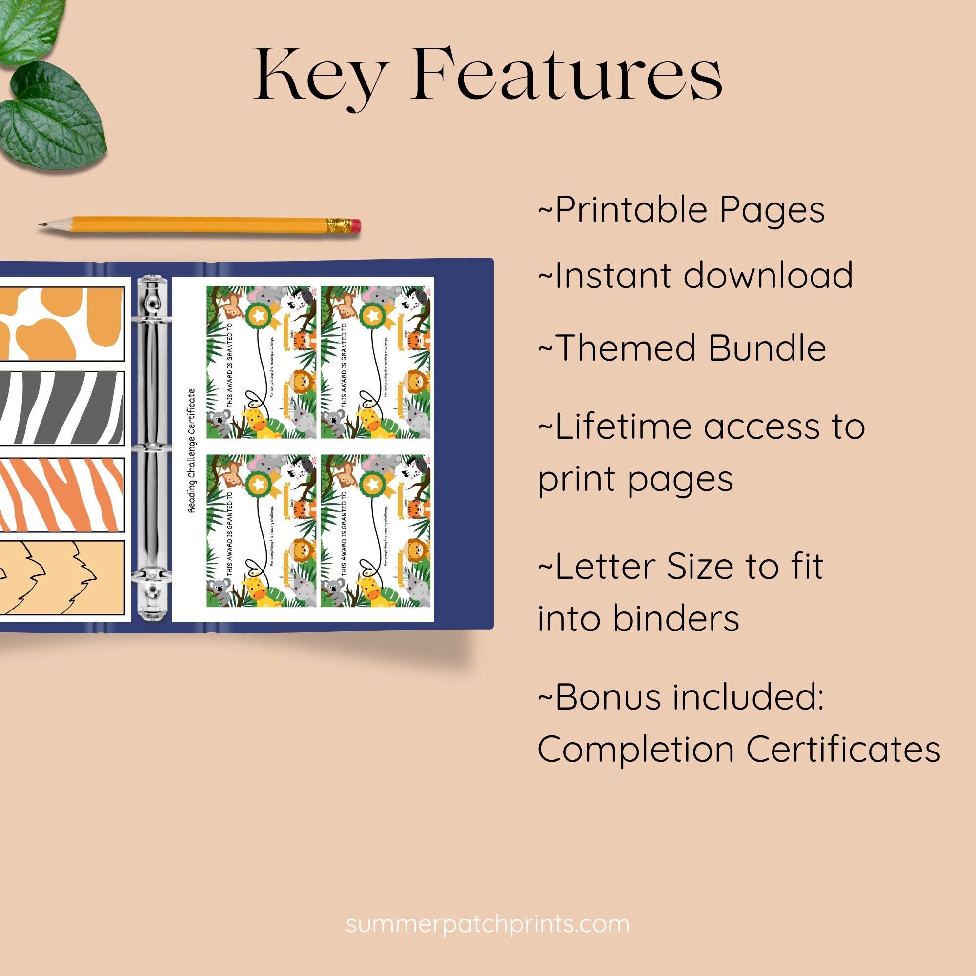 Kids Reading Challenge Bundle, Printable School Reading Challenge for ...